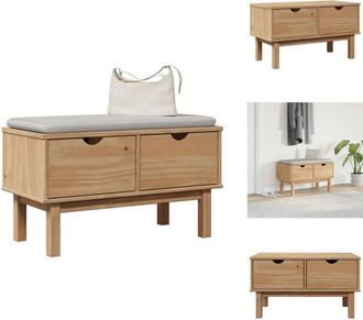 vidaXL Vidaxl - Banc de couloir otta 80x40x45 cm bois de pin massif - Banc De Couloir - Bancs De Couloir - Banc - Banc Dentrée