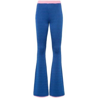 Bally Blaue Gestrickte Schlaghose - - Trousers - Damen - Blau - M