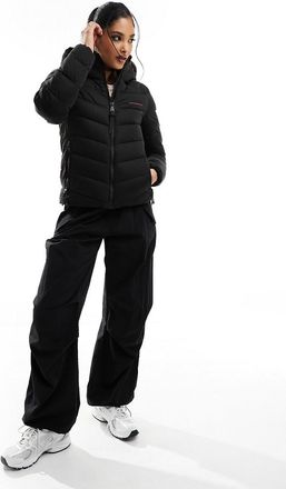 Superdry Doudoune à capuche en microfibre - Noir