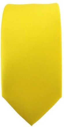 TigerTie &eacute;troit satin cravate en jaune jaune vif jaune vif unicolor - Tie