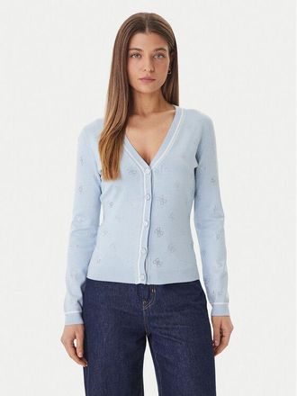 Guess Strickjacke W6GR18 Z0605 Blau Regular Fit