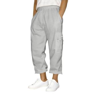 Generic Pantalon de jogging pour homme - Pantalon de jogging ample - Pantalon d&eacute;t&eacute; - Taille &eacute;lastique - Pantalon de jogging - Jambes larges - Pantalon de spor
