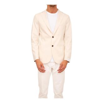 Eleventy Single Breasted Jacket - - Jackets - Herren - Wei&szlig; - L