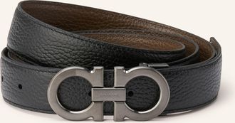 Ferragamo Ferragamo Lederg&uuml;rtel Zum Wenden schwarz