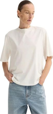 R&oacute;he Femme, Tops, Blanc, Taille: 38 FR T-Shirt Oversize en Coton et Soie