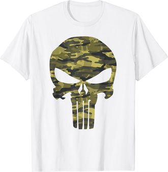 MARVEL Punisher Camo Fill Logo T-Shirt