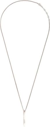 Maison Margiela Homme, Accessoires, Gris, Taille: ONE Size Pendentif Collier Cha&icirc;ne