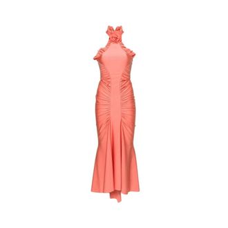 Philosophy di Lorenzo Serafini Femme, Robes, Orange, Taille: 38 FR Robe Midi