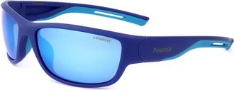 Polaroid Polarois Sport Pld 7028/s PJP/5X BLUE Sunglasses Unisex Polycarbonate, Standard, 17