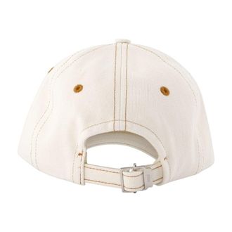 Ami Unisex Tobacco Ami De Coeur Cap - Paris Cotton White Accessories Hats