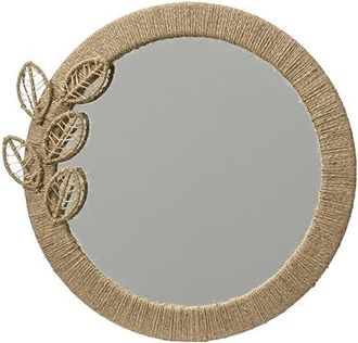 Decoris Naturfarbener Glasspiegel, 55 cm Durchmesser, 3,5 cm Länge, Einheitsgröße