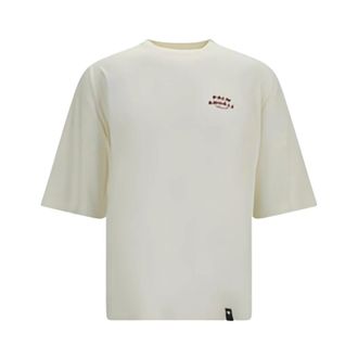 Palm Angels Classic Logo Over Tee - - Tops - Herren - Wei&szlig; - L