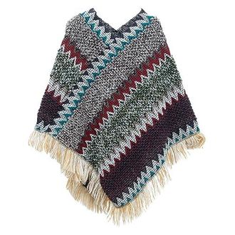 Generic Poncho Femme Hiver Chaud Chale Femme Hiver Chaud Cape Femme Pour la ville &Eacute;charpe Longue Ample Style Ethnique