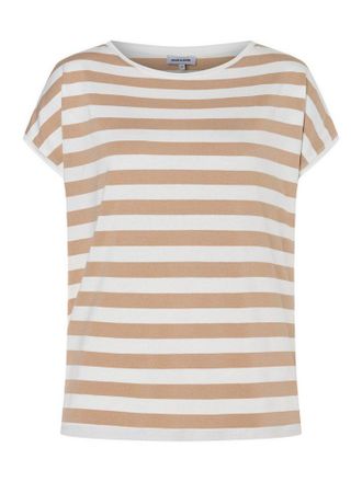 More & More Kurzarmshirt lockeres, softes Basic-Streifenshirt