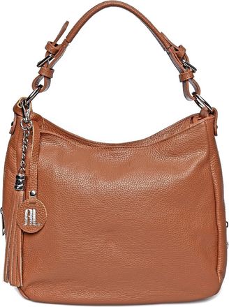 Anna Luchini Braun Rindsledertasche