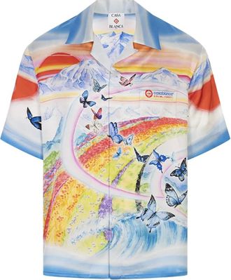 Casablanca Homme, Chemises, Multicolore, Taille: S T-shirt à manches courtes