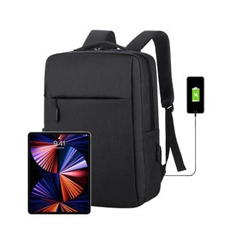 Generic Sac &agrave; dos - Approuv&eacute; par les compagnies a&eacute;riennes | Port de charge USB, r&eacute;sistant &agrave; leau et sports de plein air, d&eacute;contract&eacute;, cartable pour femme et n