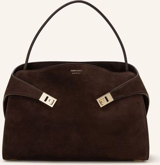 Ferragamo Ferragamo Schultertasche Hug braun