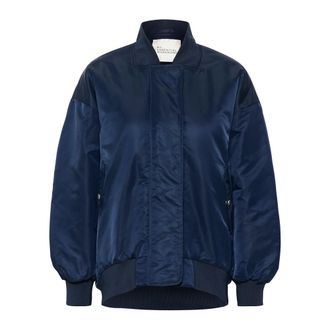 MY ESSENTIAL WARDROBE Femme, Vestes, Bleu, Taille: 36 FR Blouson Bleu Saphir Fonc&eacute;