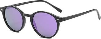 Generic Lunettes De Soleil Monture Ronde Hommes Et Femmes F&ecirc;te Conduite Quotidienne Lunettes De Soleil(Purple)