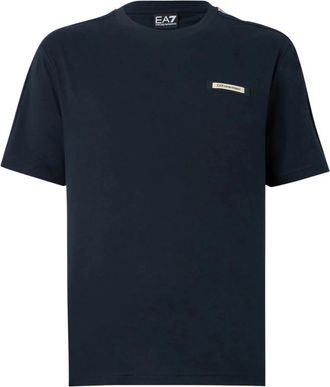 Emporio Armani Emporio Armani Ea7, Homme, Tops, Bleu, Taille: XL Train Logo T-Shirt