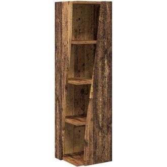 vidaXL Eckschrank Altholz 27,5x27x102cm Holzwerkstoff vidaXL