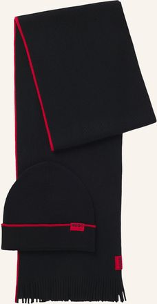 HUGO BOSS Hugo Schal Zaschel Set schwarz