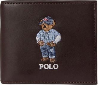 Polo Ralph Lauren Portemonnaie mit Teddy-Stickerei - Braun