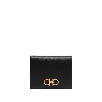 Ferragamo Gancini Falt Portemonnaie - - Accessories - Damen - Schwarzk - ONE SIZE