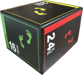 Generico Springboxen f&uuml;r Training, rutschfeste Oberfl&auml;che, Balance-W&uuml;rfel f&uuml;r Anf&auml;nger, Seilspringen, Kniebeugen, Geschwindigkeitstraining f&uuml;r Jugendliche