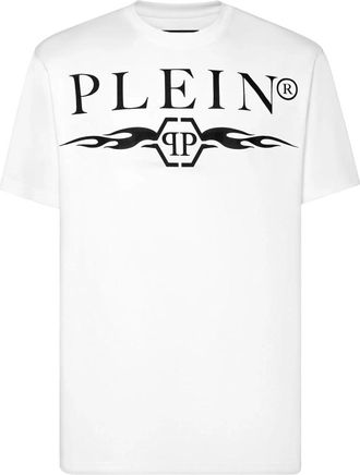 Philipp Plein T-shirt avec logo imprim&eacute; - Homme - Tops - Blanc - Taille: L