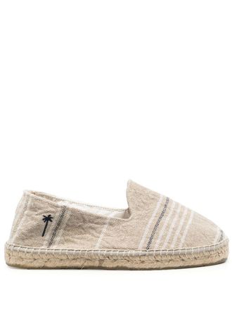 Maneb&igrave; espadrilles &agrave; rayures - Tons neutres