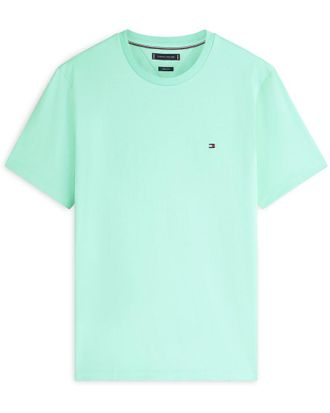 Tommy Hilfiger Softes T-Shirt mit kleiner Logo-Stickerei, Regular Fit in