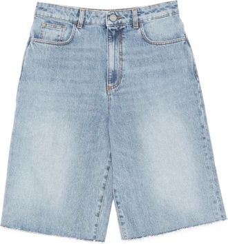 R&oacute;he Femme, Shorts, Bleu, Taille: 42 FR Baggy Fit Denim Shorts