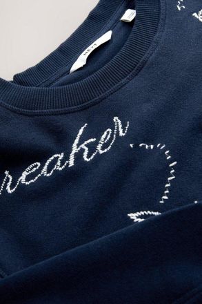 Next Sweater Rundhalssweatshirt mit Stickerei, Meermotiv (1-tlg)