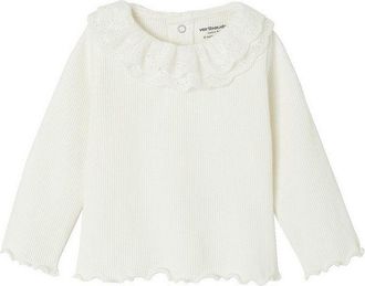 Vertbaudet Langarmshirt Baby Shirt Kragen mit Stickerei