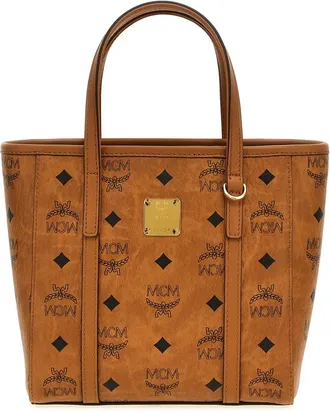 MCM Mcm, Femme, Sacs, Brun, Taille: ONE Size Toni Mini Shopping Bag