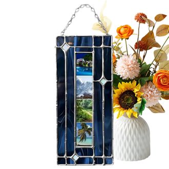 Generico Bilderrahmen f&uuml;r kleine Fotos, handgef&auml;rbtes Acryl, Vintage-Stil, f&uuml;r Partys, Urlaub, Geburtstag, B&uuml;ro, Zuhause, Neujahr, Andenken