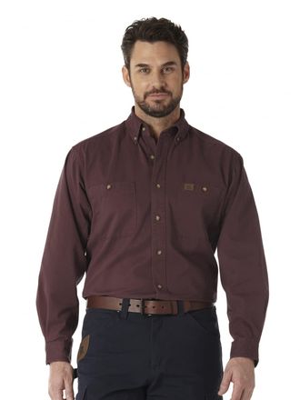 Wrangler Herren Shirt Riggs Workwear Big & Tall Logger - Rot - XXX-Large Hoch