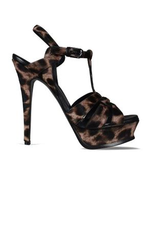 Saint Laurent Sandalen - Tribute Sandals - Gr. 38,5 (EU) - in Schwarz - f&uuml;r Damen