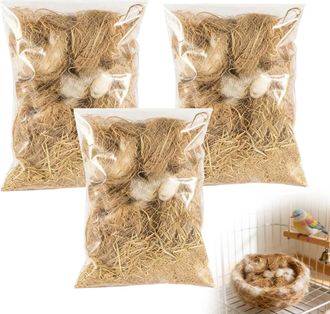 Generic Handgefertigtes Alpaka-Faser-Vogel-Nistherz - nachf&uuml;llbares Nistmaterial f&uuml;r Wildv&ouml;gel und Kolibris, Outdoor-Gartendekoration, Vogelliebhaber, Geschen