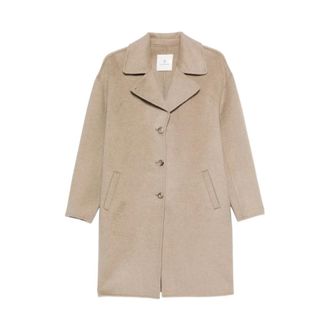 Anine Bing Femme, Manteaux, Beige, Taille: 38 FR Manteau &agrave; simple boutonnage