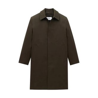 Saint Laurent Mantel aus wasserabweisendem Canvas - - Coats - Damen - Gr&uuml;n - 3XL