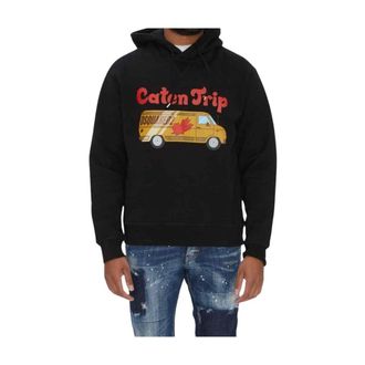 Dsquared2 Stylisches Sweatshirt - - Sweatshirts & Hoodies - Herren - Schwarzk - L