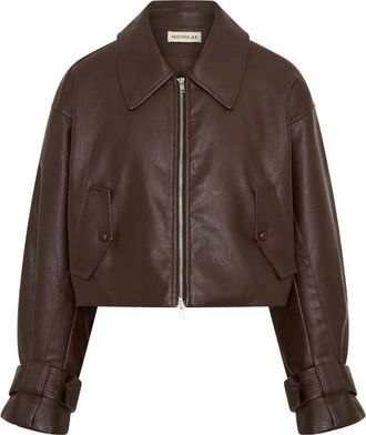 Nicholas veste Paris à fermeture zippée - Marron