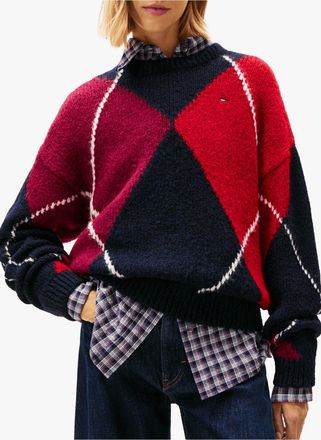 Tommy Hilfiger Pull imprim&eacute; &agrave; losanges