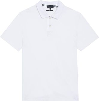 Ted Baker Zeiter Slim Soft Touch Wei&szlig;es Polohemd