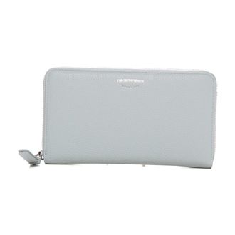 Emporio Armani Klassische Zip Around Geldb&ouml;rse mit Kartenhalter - - Accessories - Damen - Blau - ONE SIZE