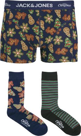 Jack & Jones Jack & Jones Set Boxershorts und Socken Gingerbread Giftbox 12285133 Bunt