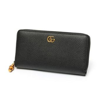 Gucci Portefeuille en cuir Pre-owned - Femme - Pre-owned - Noir - Taille: ONE Size